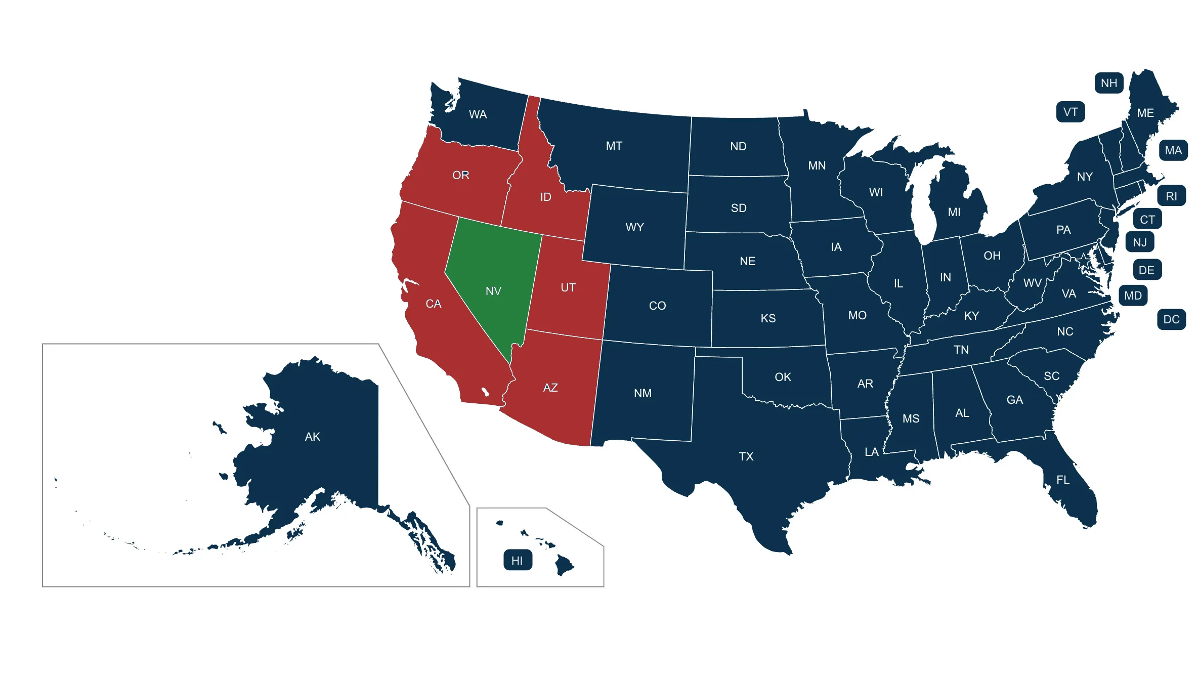 Nevada Borders: What States Border Nevada?