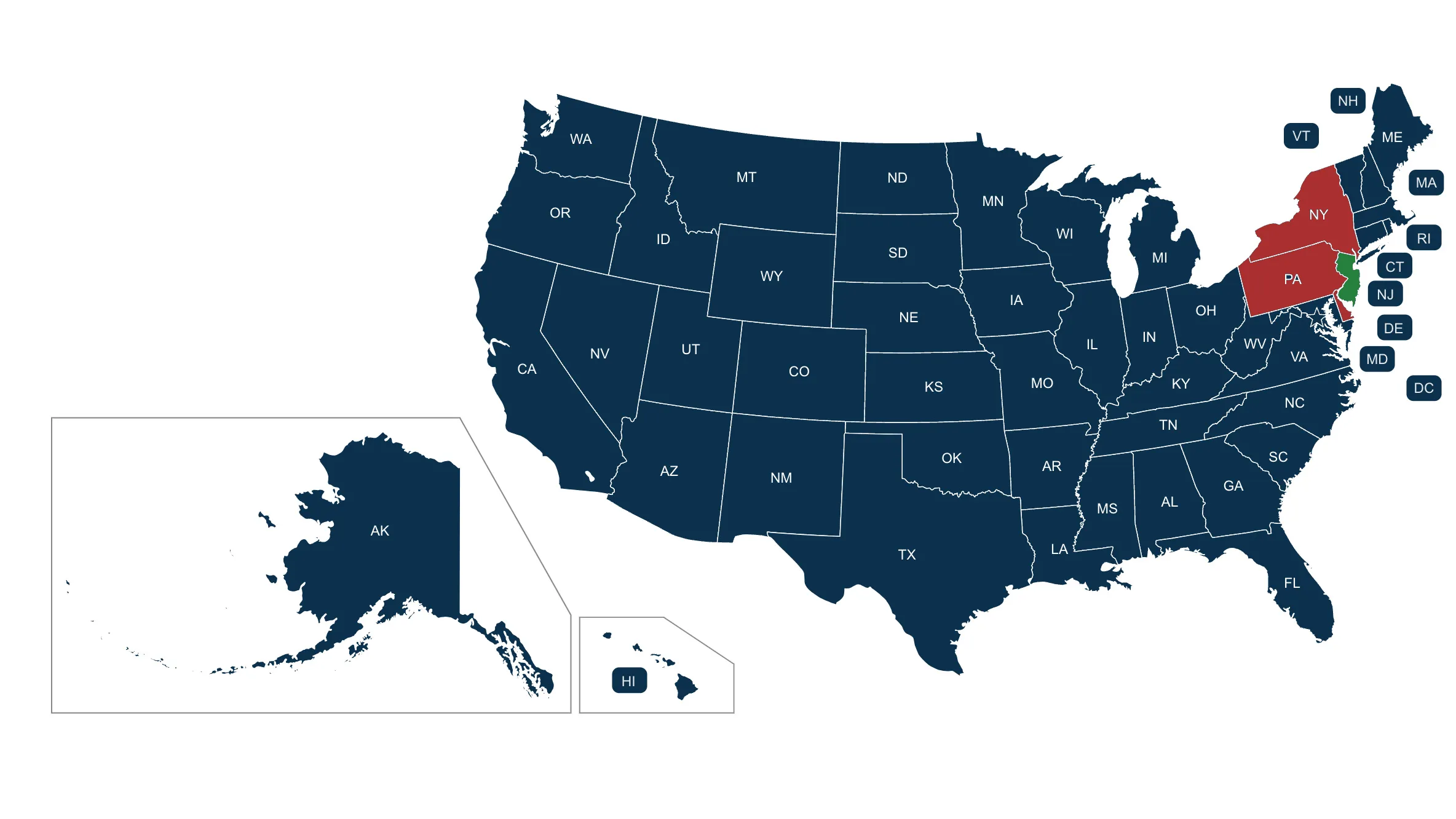 New Jersey Borders: What States and Ocean Border New Jersey?