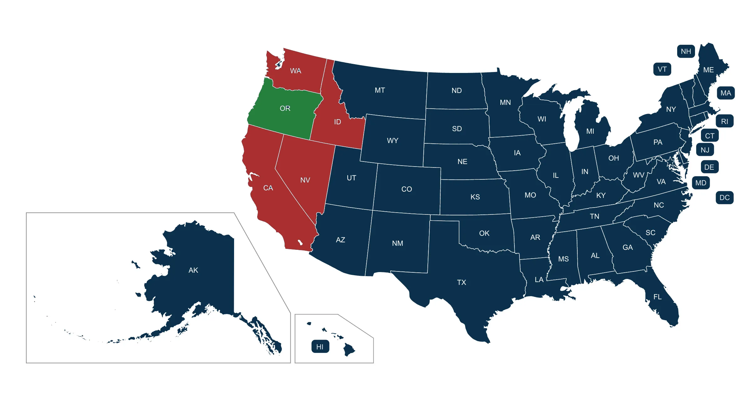 Oregon Borders: What States and Ocean Border Oregon?