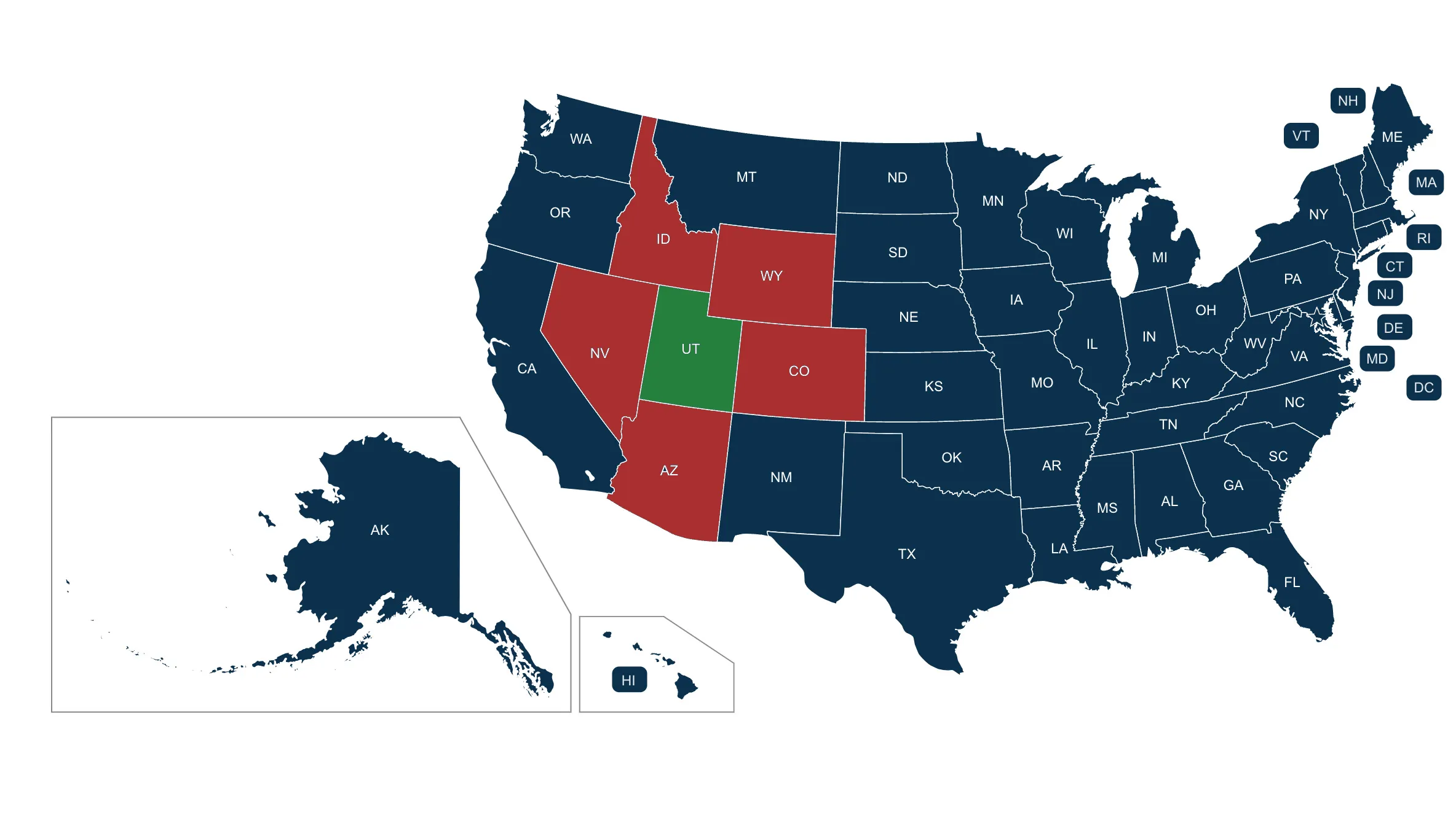 Utah Borders: What 5 States Border Utah? Four Corners Info