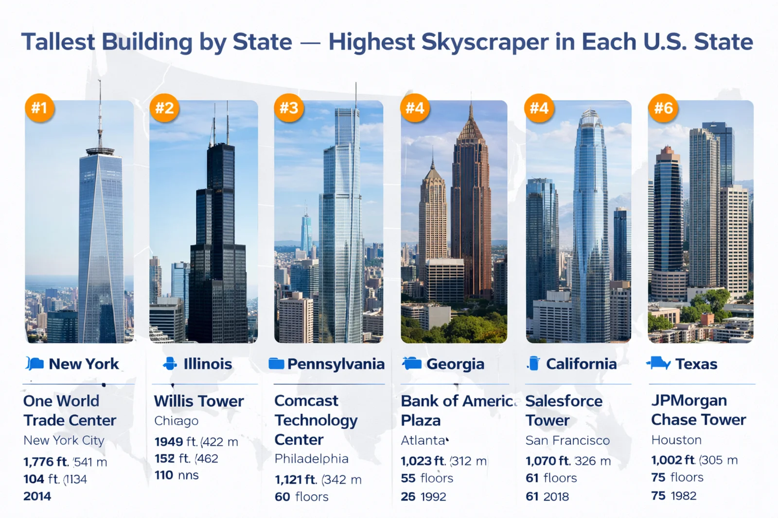Tallest Building by State — Highest Skyscraper in Each U.S. State